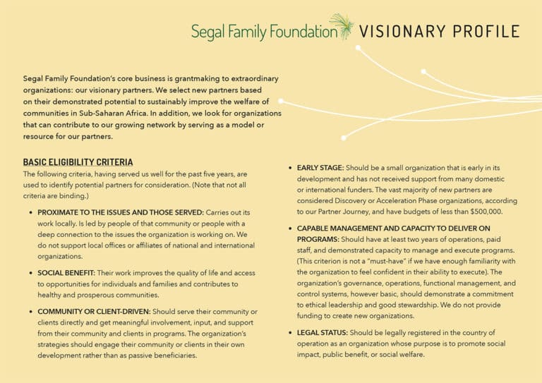 Equitable Giving Toolkit - Segal Family Foundation